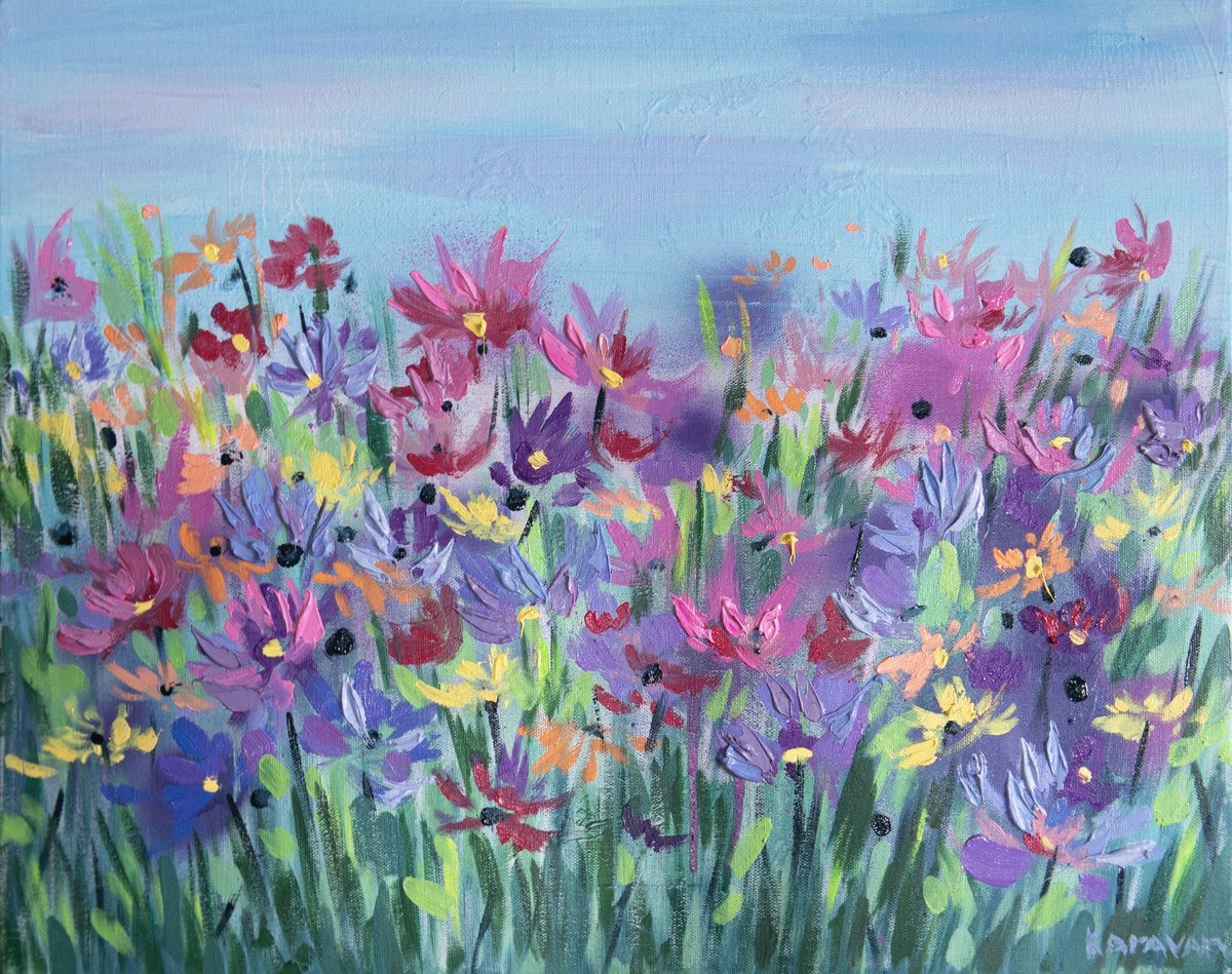 Meadow melody by Nataliia Karavan | Buy Art Online | Rise Art