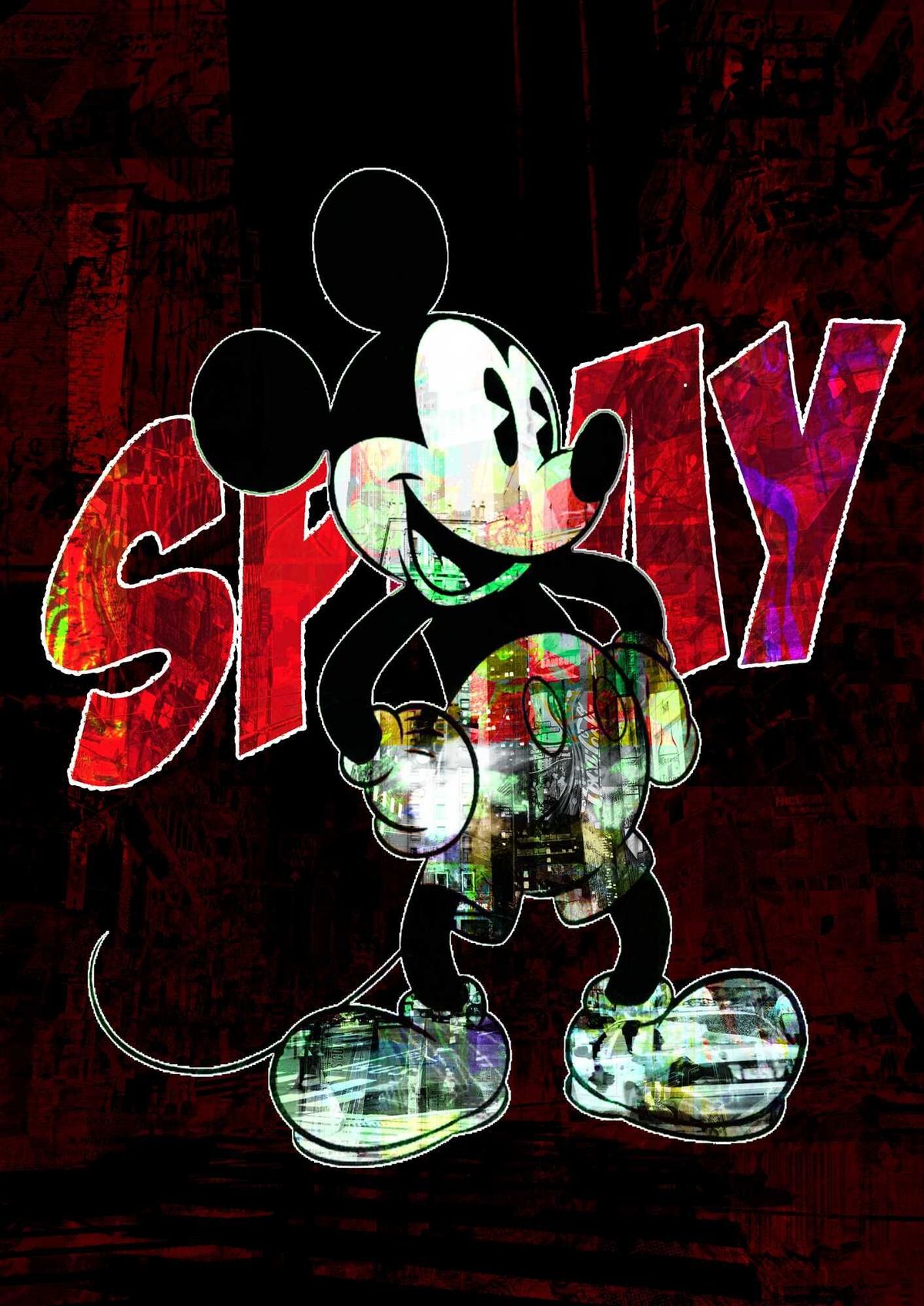 Mickey Rouge by Jean-Olivier Chafraix | Buy Art Online | Rise Art