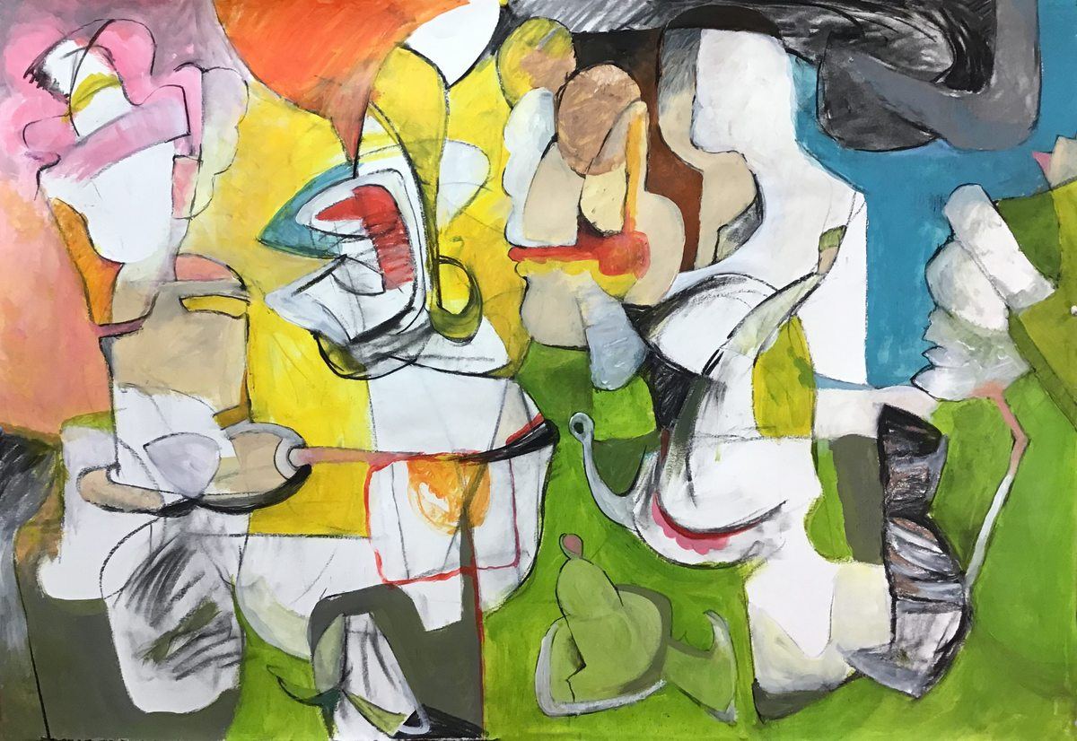 Abstract landscape. Green remedy by Michael Ioffe | Buy Art Online ...