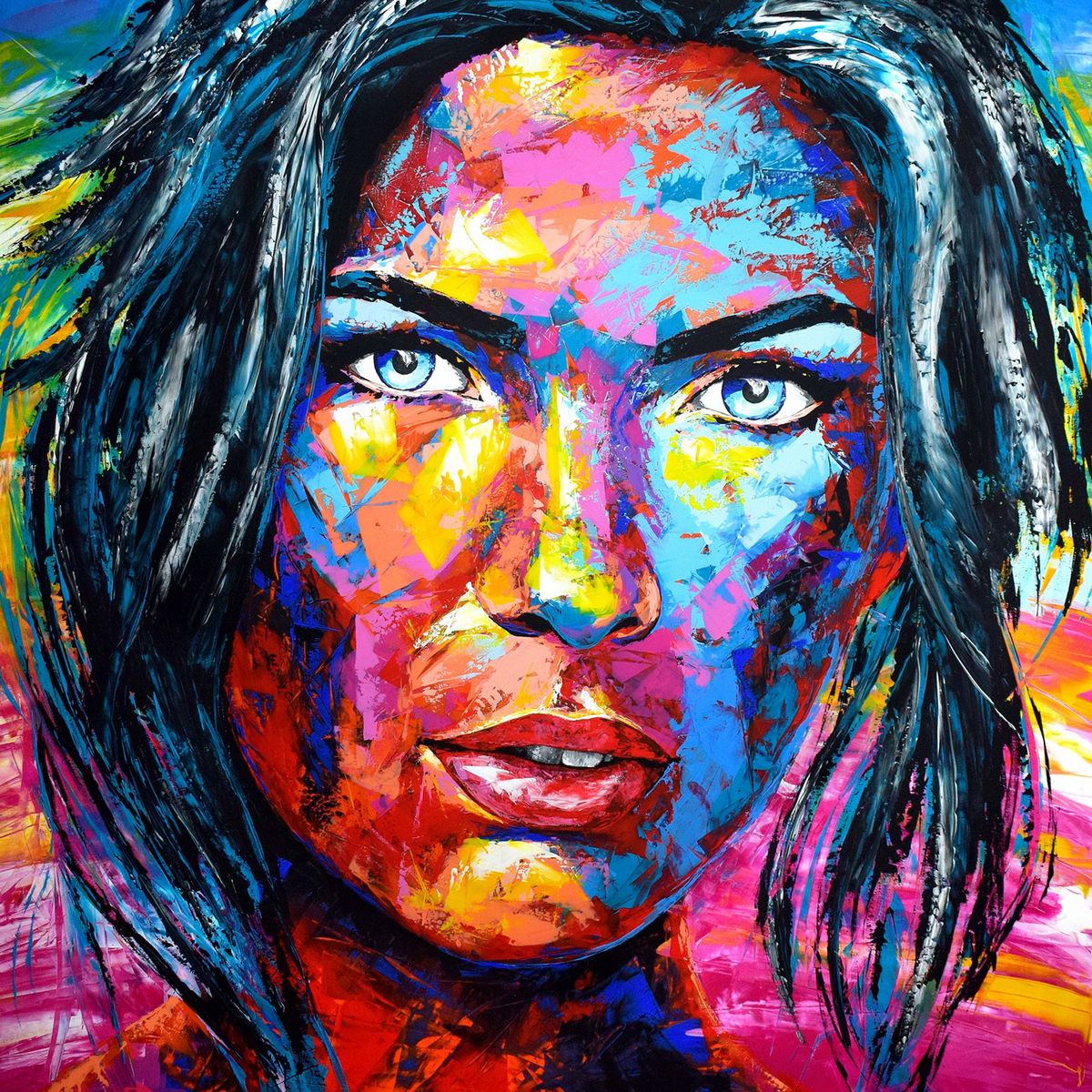 XXL original 66 portrait par Eugen Dick | Acheter de l'art en ligne ... XXL original 66 portrait par Eugen Dick | Acheter de l'art en ligne ...