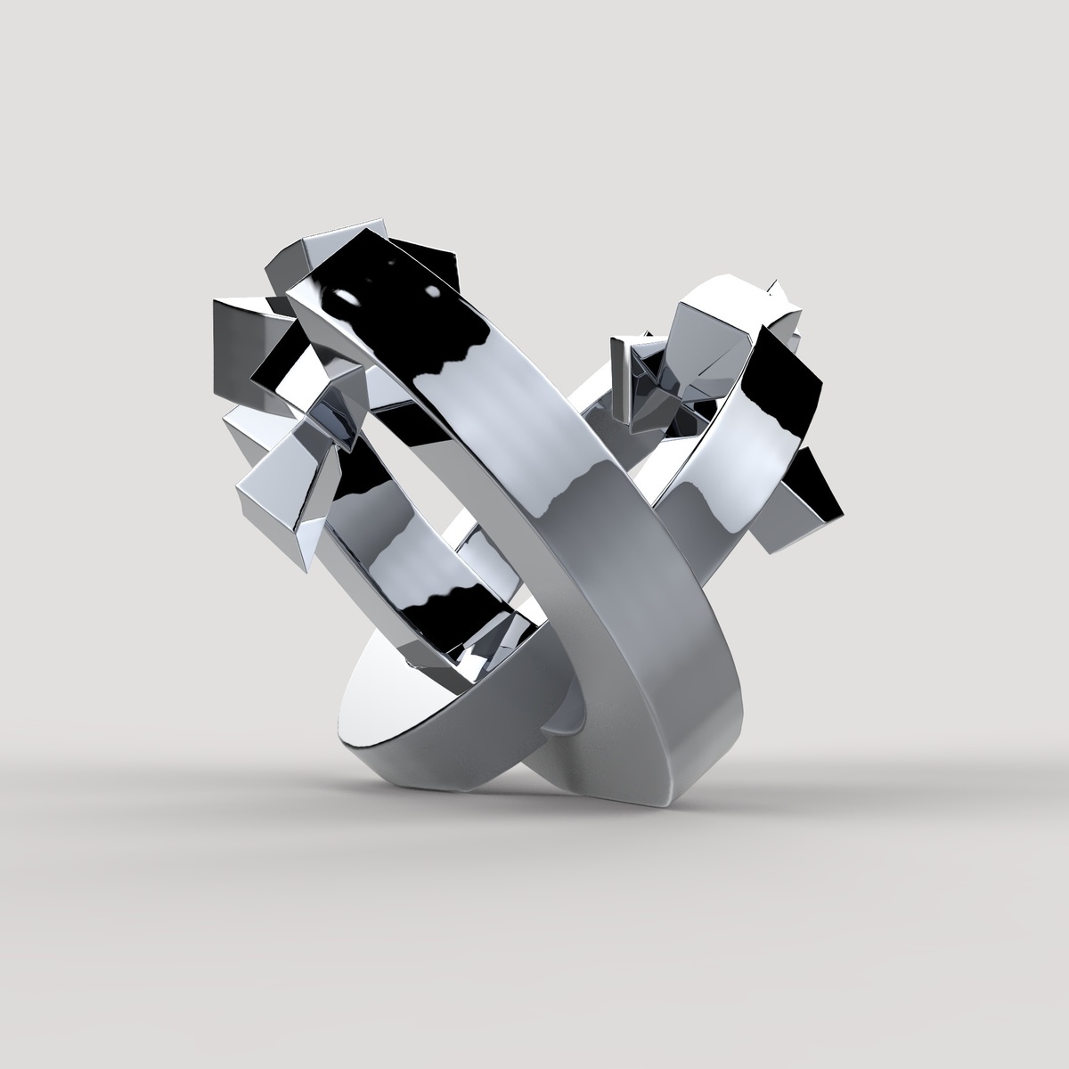 Collapsing X Rings by Santiago Lozano | Buy Art Online | Rise Art