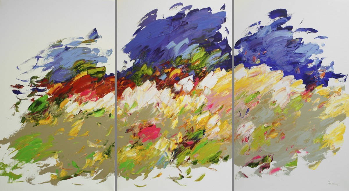 Meadow (Triptych) by Valery Khattin | Buy Art Online | Rise Art