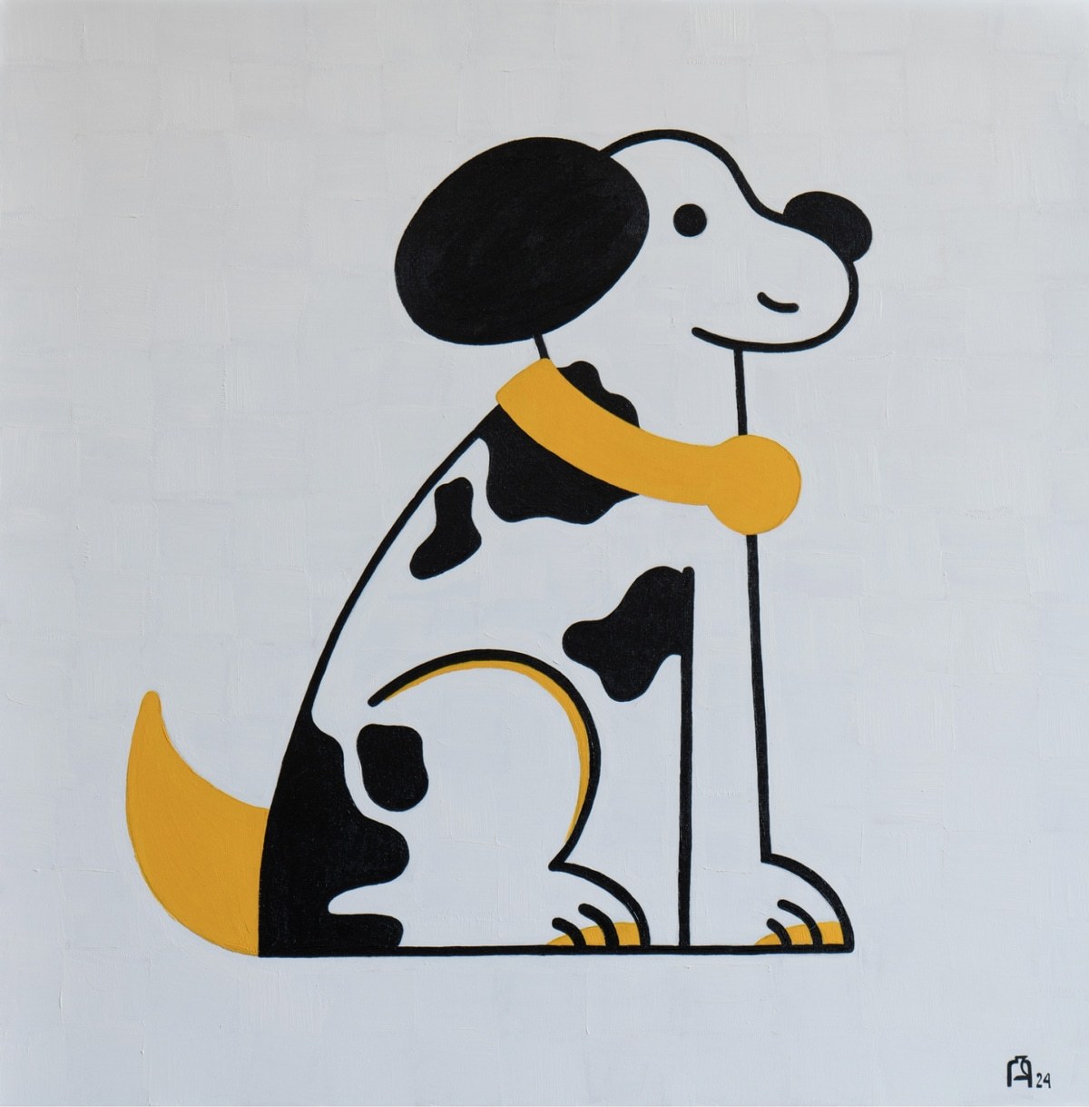 Lucky dog par Apollinaria Manko | Acheter de l'art en ligne | Rise Art