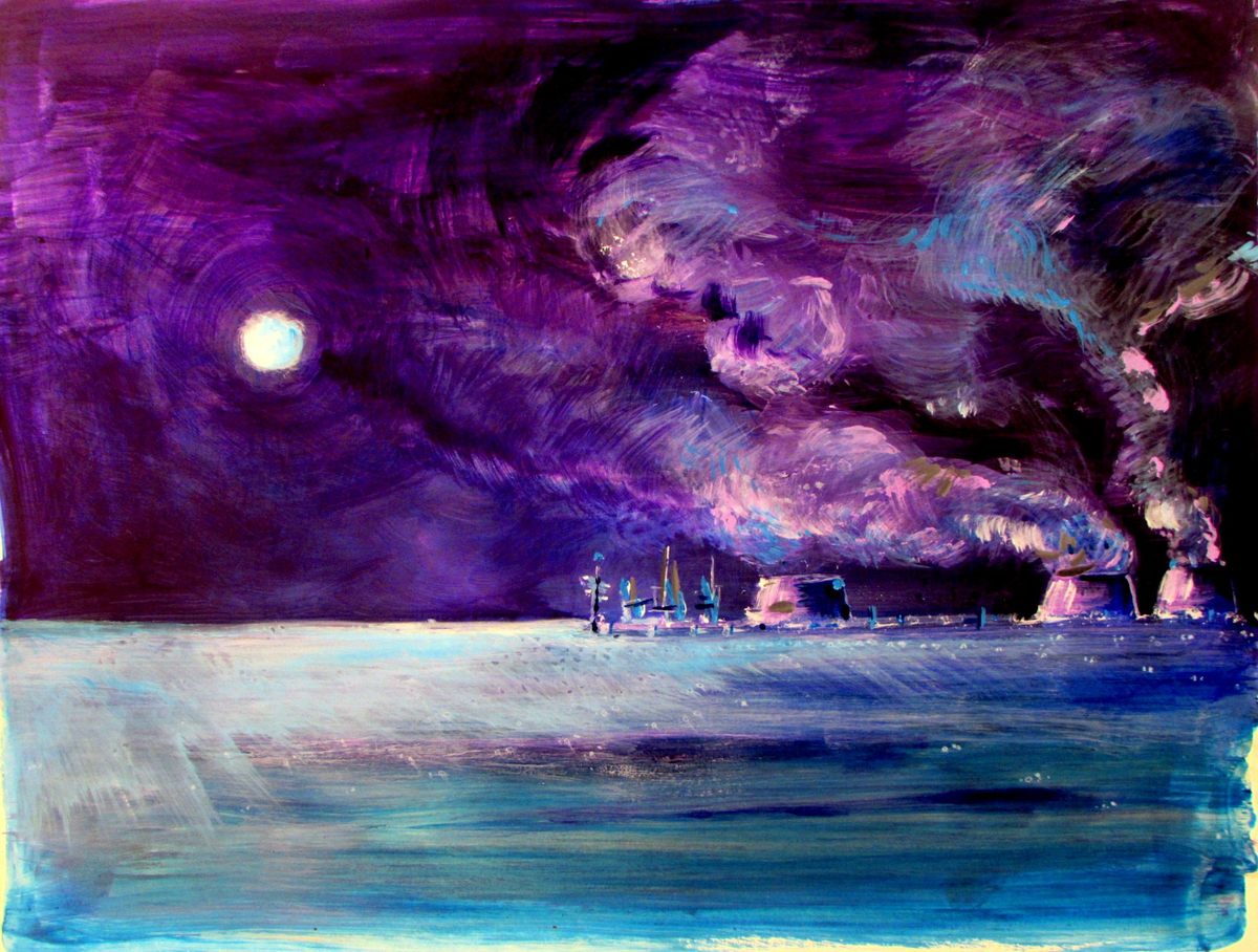 Purple factory par Thibault Lepeudry | Acheter de l'art en ligne | Rise Art