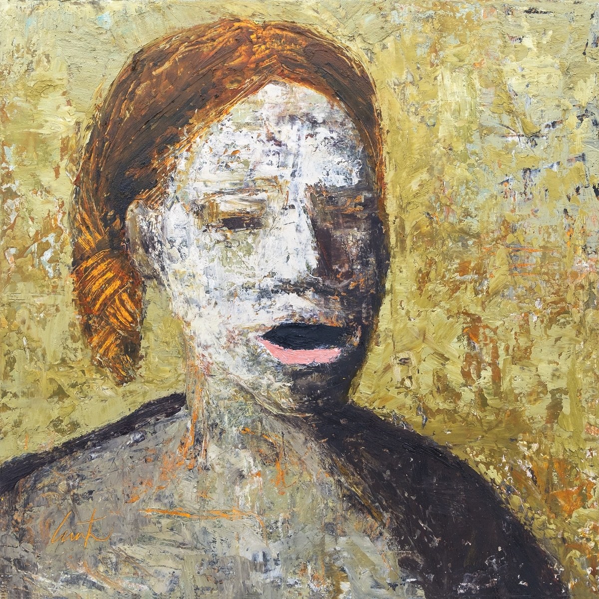 Dark Poetry Pours From Her Pale Mouth by Ruth Hunter | Buy Art Online ...