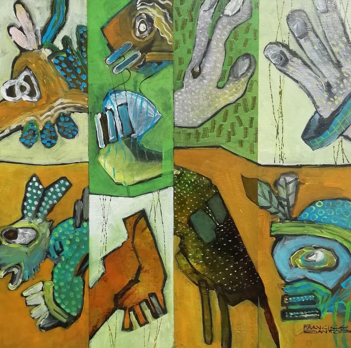 Abstract fragments 10 by Francisco Santos | Buy Art Online | Rise Art