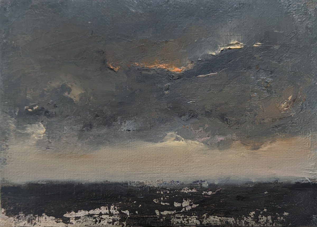 Dark Clouds Gather Above The Marshes by Jonathan Alibone | Buy Art ...