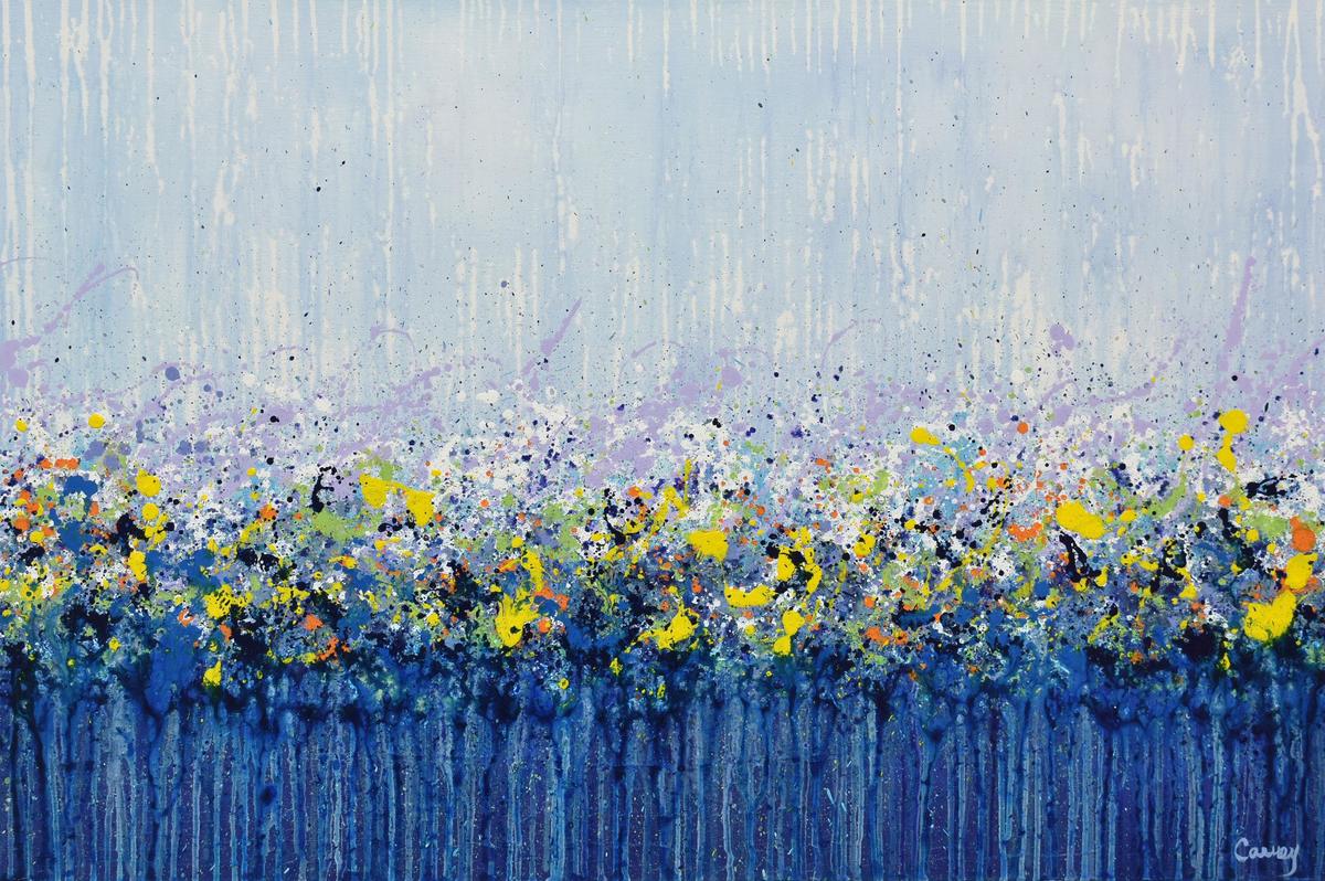 Indigo Fields par Lisa Carney | Acheter de l'art en ligne | Rise Art
