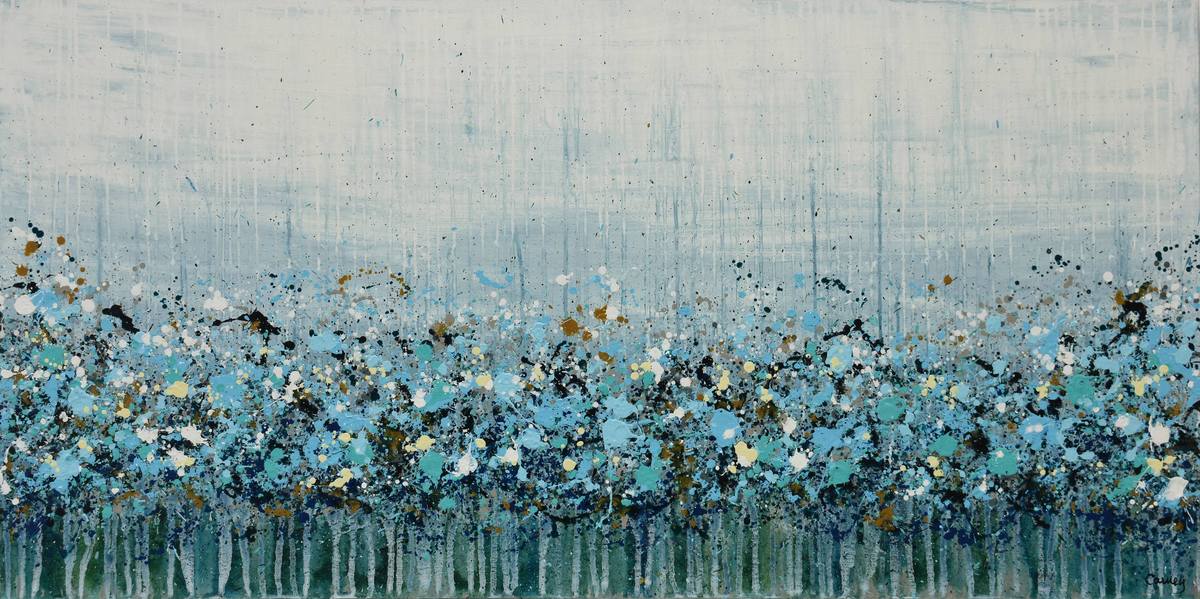 Blue Poppy Field par Lisa Carney | Acheter de l'art en ligne | Rise Art