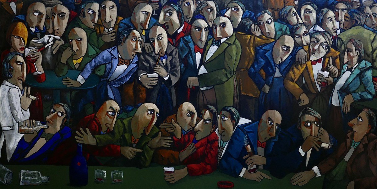 Mr Pompous & Friends by Ta Byrne | Buy Art Online | Rise Art
