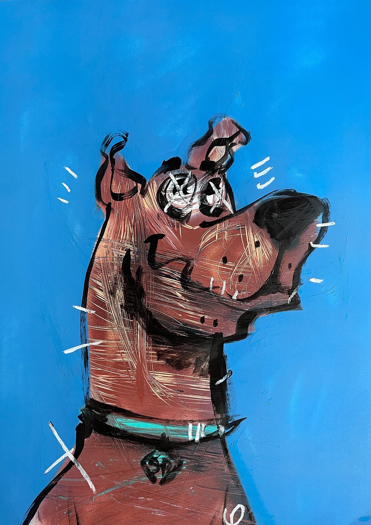 Scoobe do doo doo on floor par Lee Ellis | Acheter de l'art en ligne ...