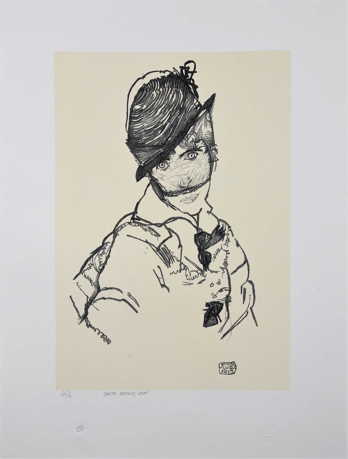 Portrait de Edith Schiele, 1915 (Portrait of Edith Schiele) by Egon ...