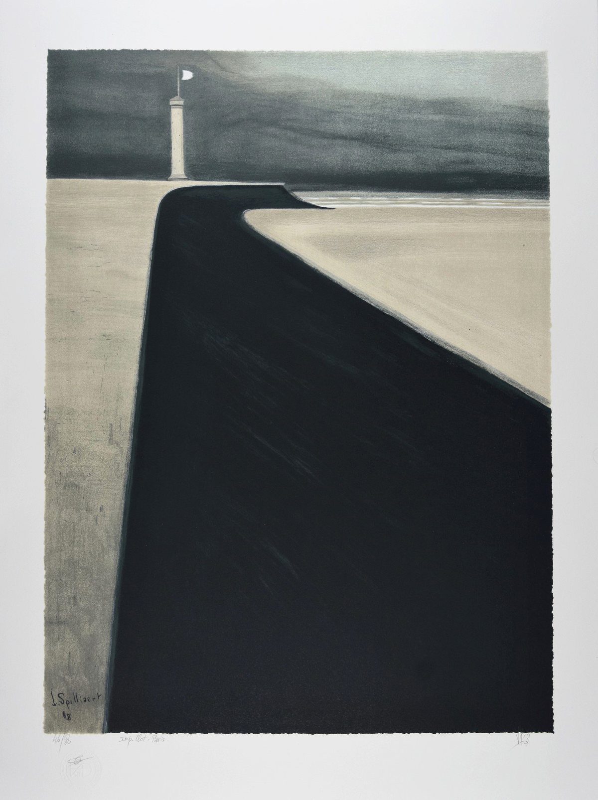 Le Phare sur la Digue, 1908 by Léon Spilliaert | Buy Art Online | Rise Art