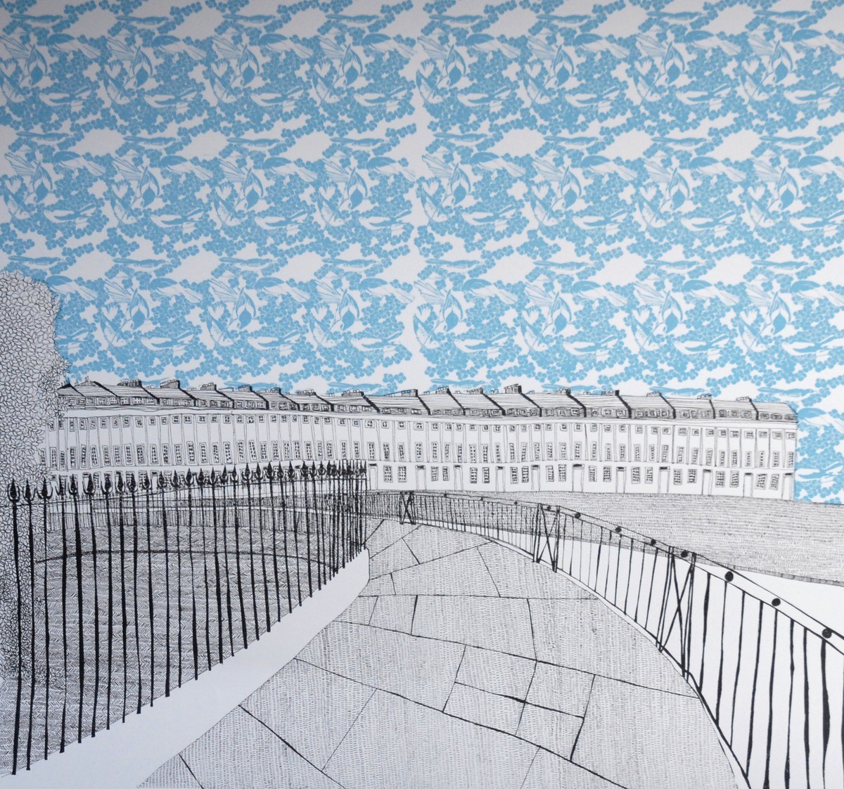 Bath Crescent 1 by Clare Halifax | Buy Art Online | Rise Art