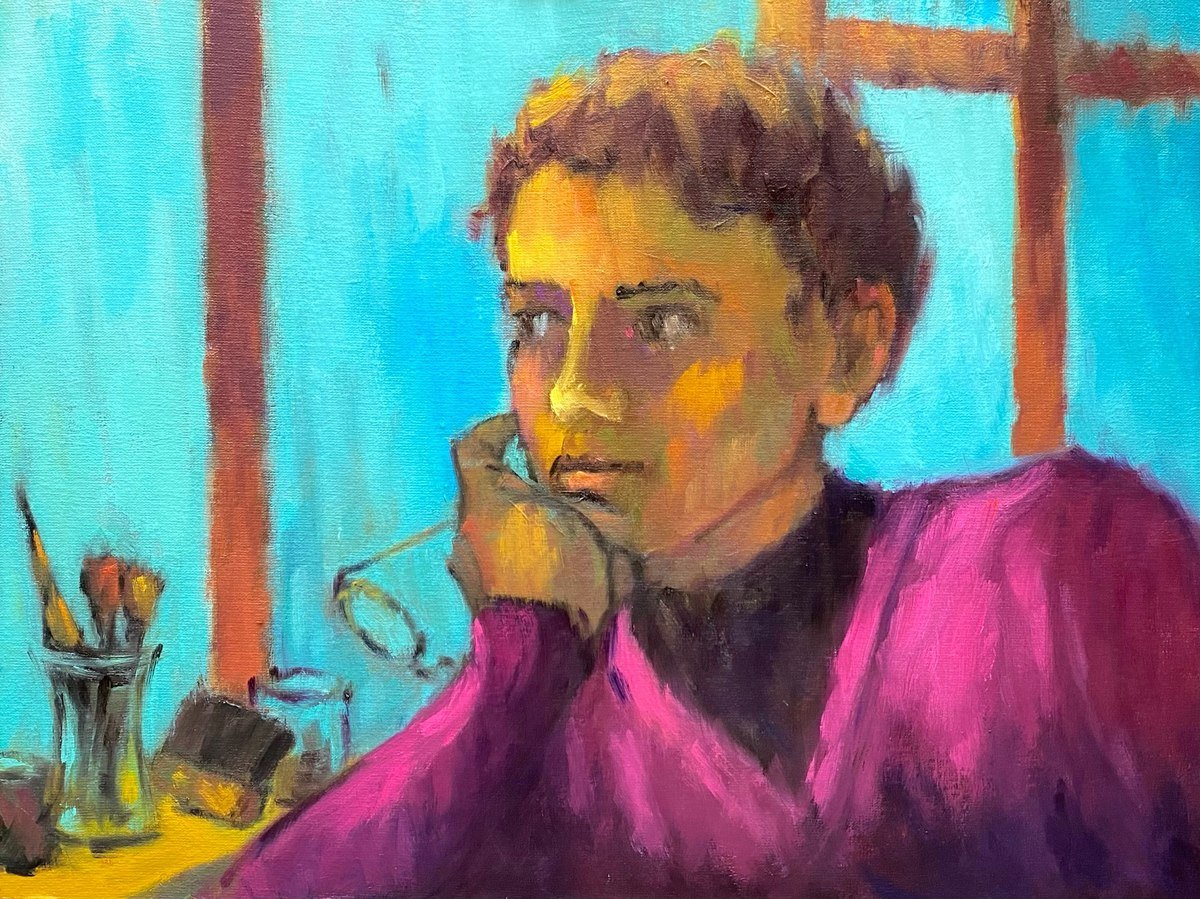Le peintre dans son atelier by Barbara Petit Lisy | Buy Art Online ...