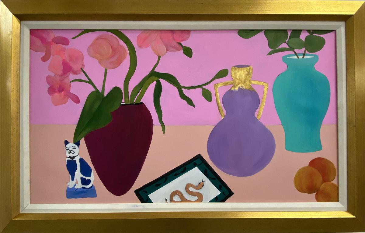 Powdered Gold With Orchids by Dawn Beckles | Buy Art Online | Rise Art