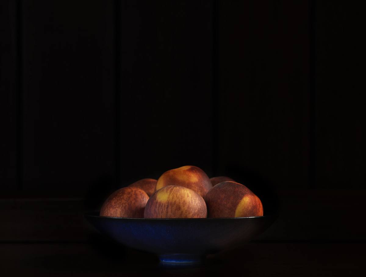 Six Peaches by Geoffrey Ansel Agrons | Buy Art Online | Rise Art