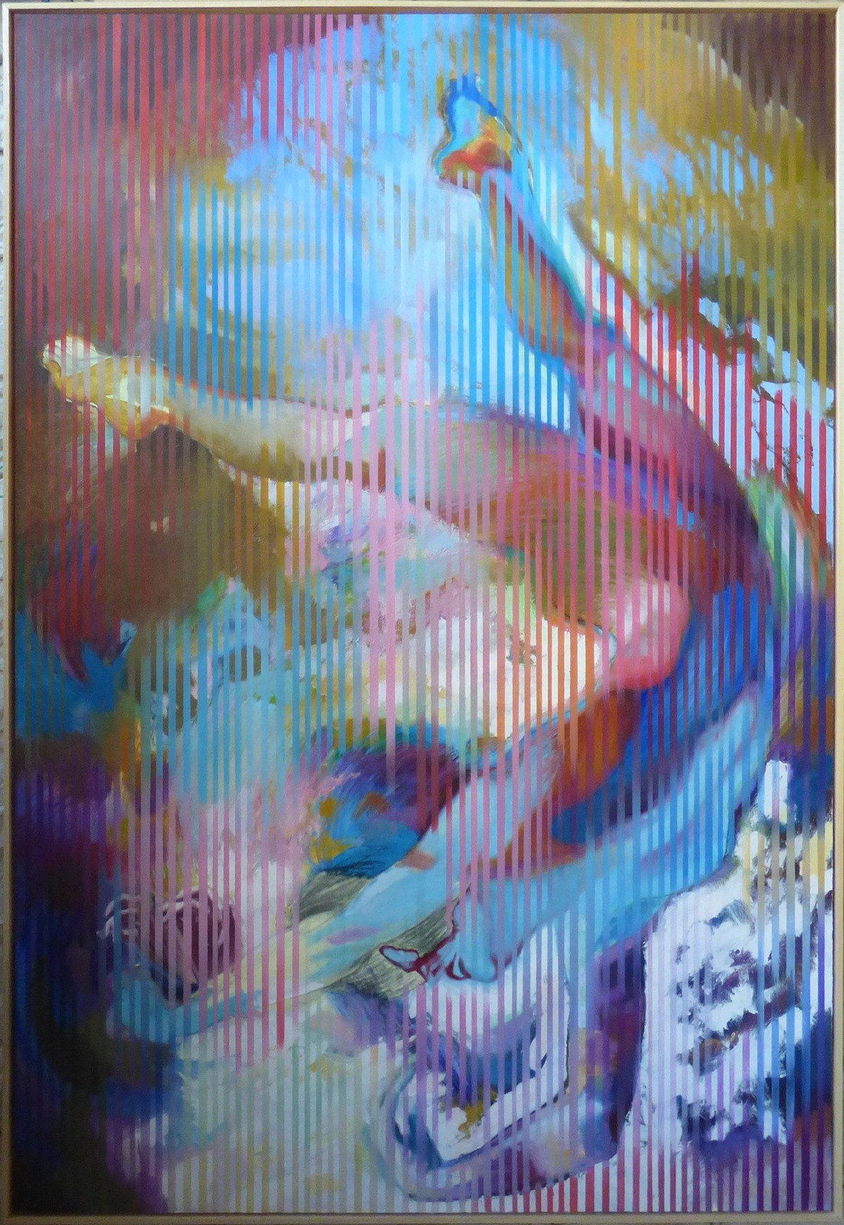 Odalisque aux rayures par Franck Oscamou | Acheter de l'art en ligne ...