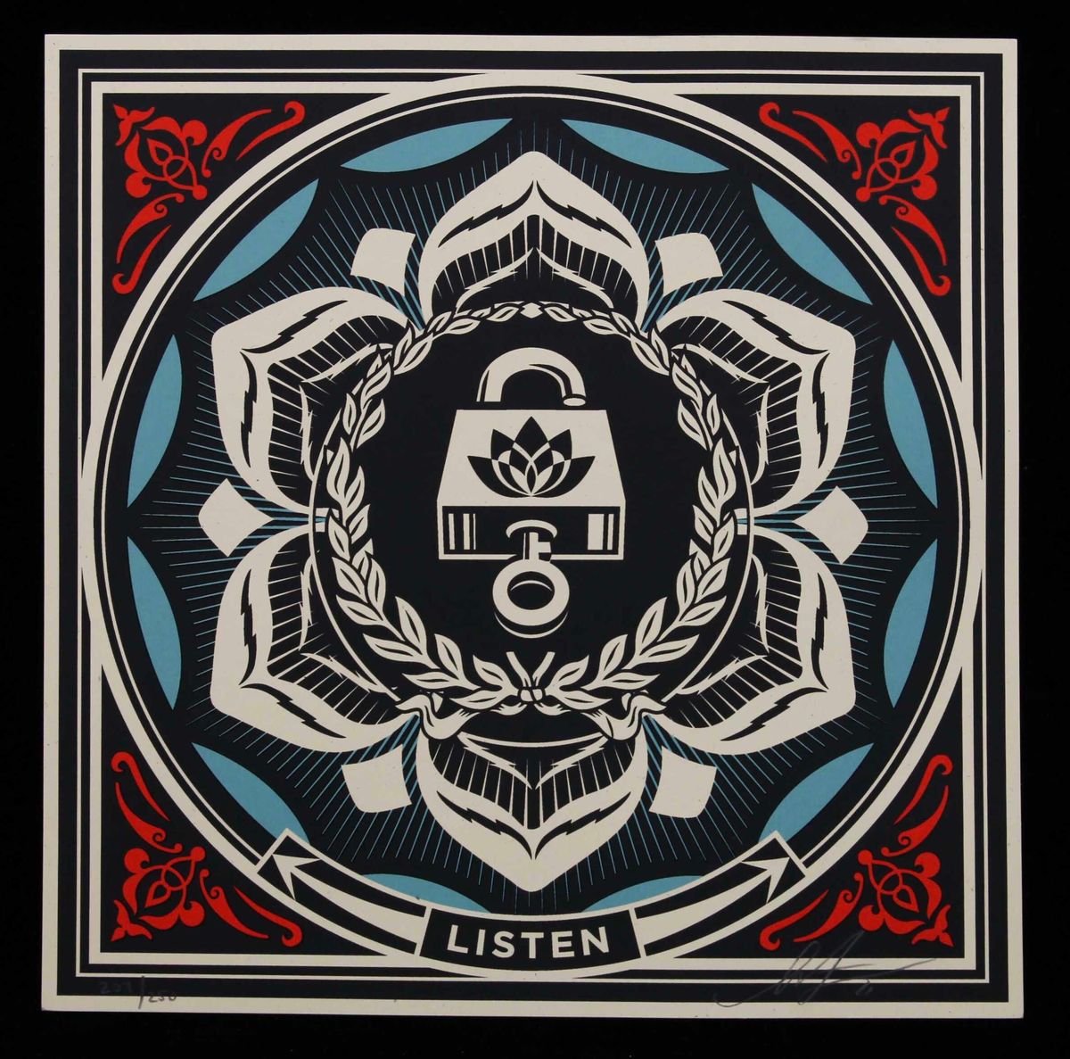 Revolutionary Love: Listen by Shepard Fairey | Buy Art Online | Rise Art