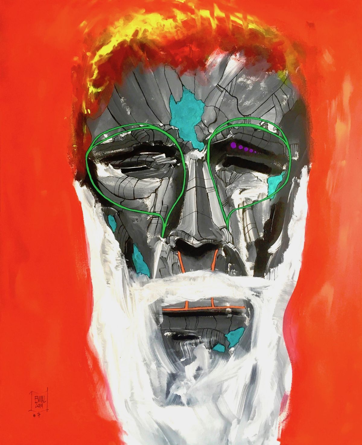 The soul of a man (numéro 07) by EVIAL | Buy Art Online | Rise Art