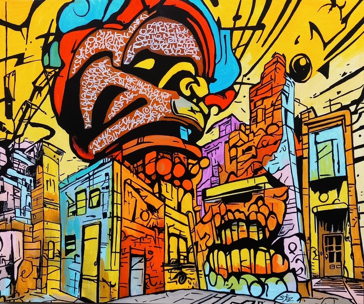 back street by Stoz | Buy Art Online | Rise Art