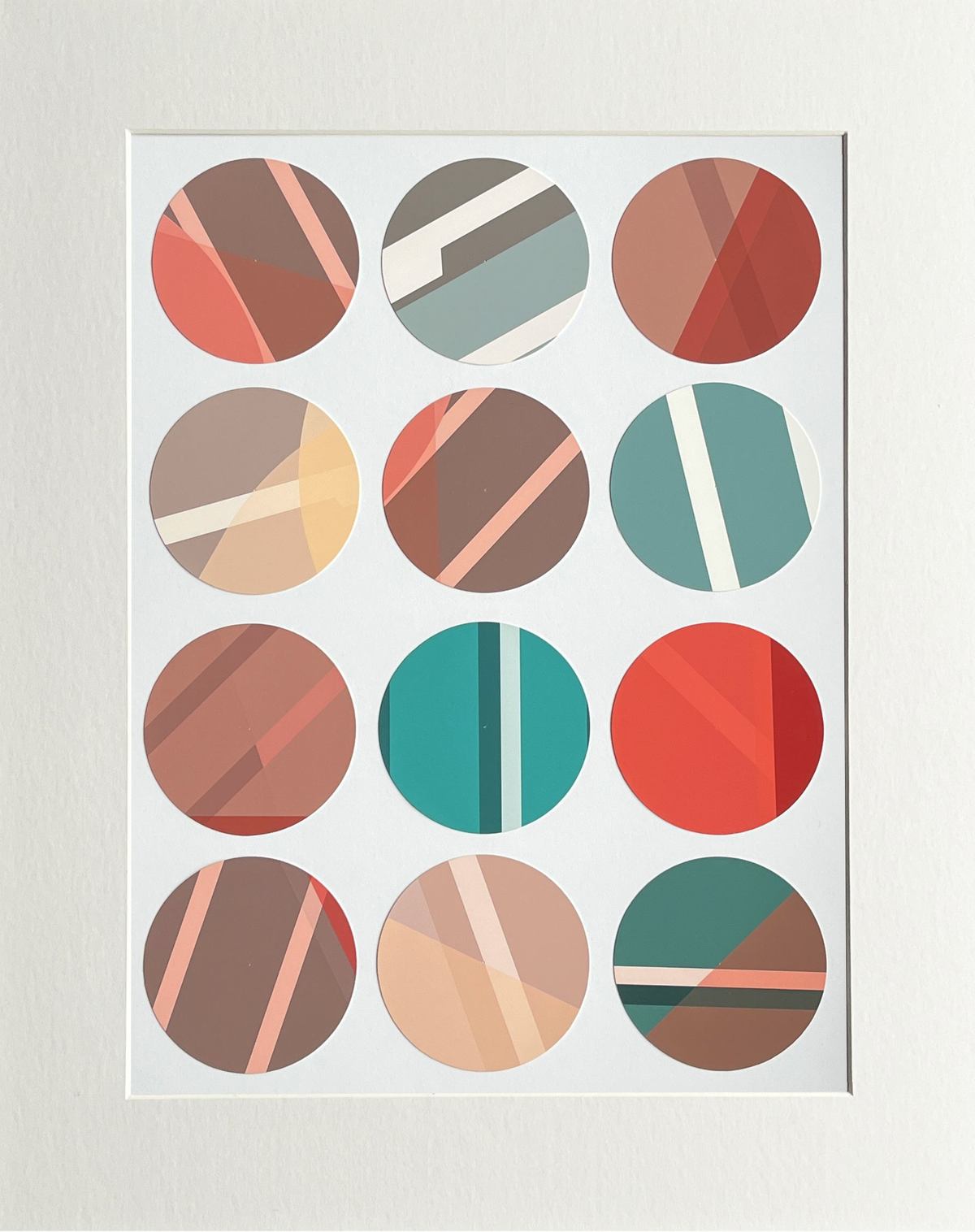 Circles Collage No:16 par Leigh Bagley | Acheter de l'art en ligne ...