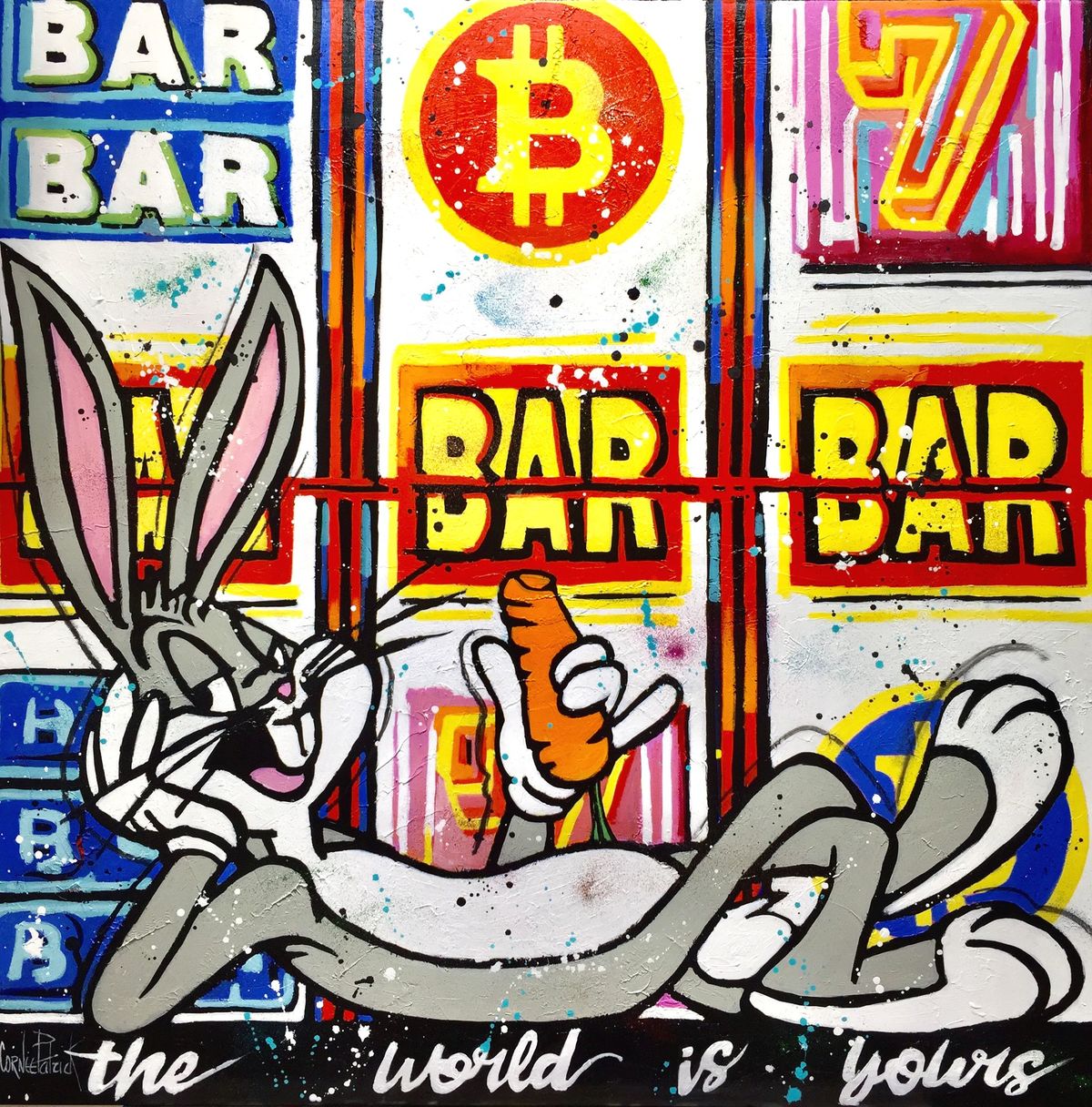 Bugs Bunny buys Warner Bros Cartoons von Patrick Cornée | Kunst online ...