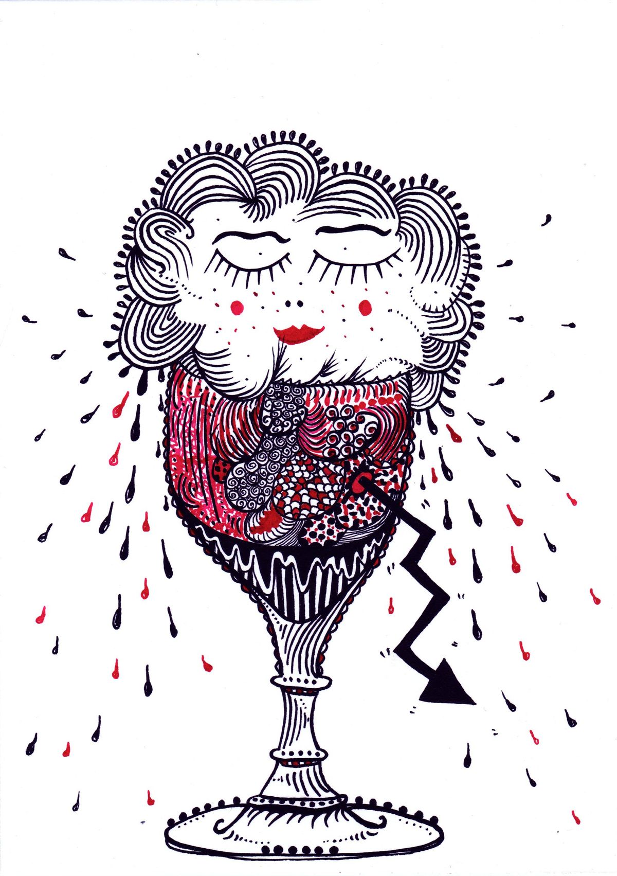 Berry Flash Kiss by Lia Anna Hennig | Buy Art Online | Rise Art