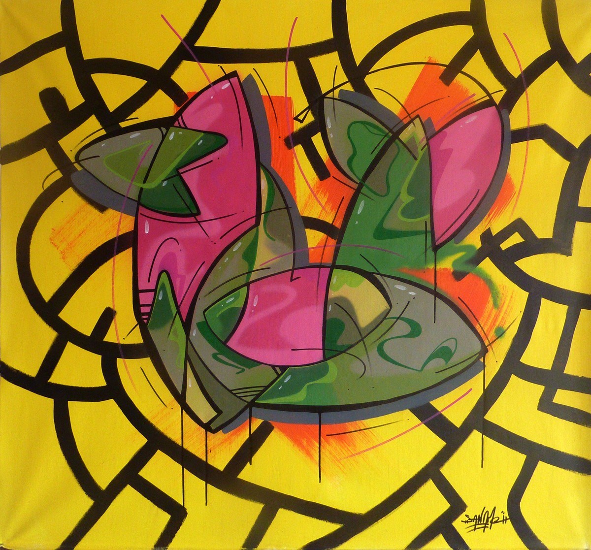 Fish n° 2306 par Saname | Acheter de l'art en ligne | Rise Art