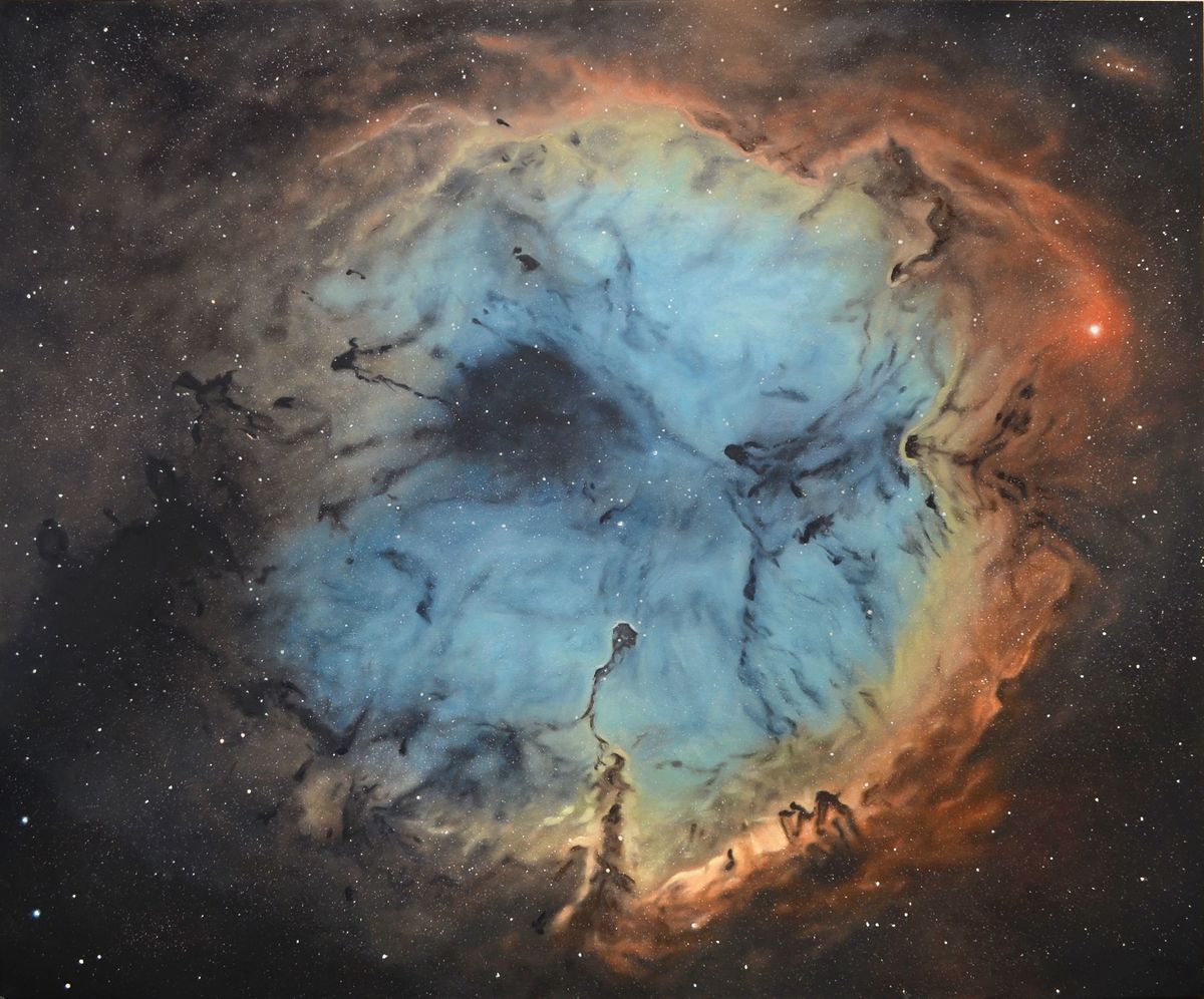 Creation (Painted with material from meteorites) par mark batty ...