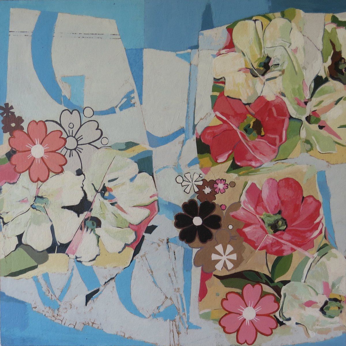 Convocation: pink flowers par Simon M Smith | Acheter de l'art en ligne ...