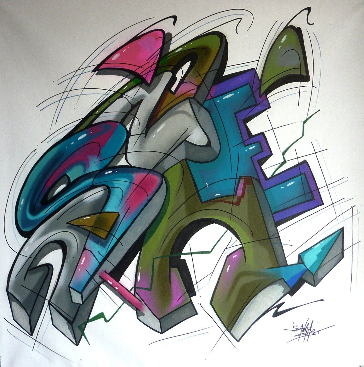 Trace n°2416 by Saname | Buy Art Online | Rise Art