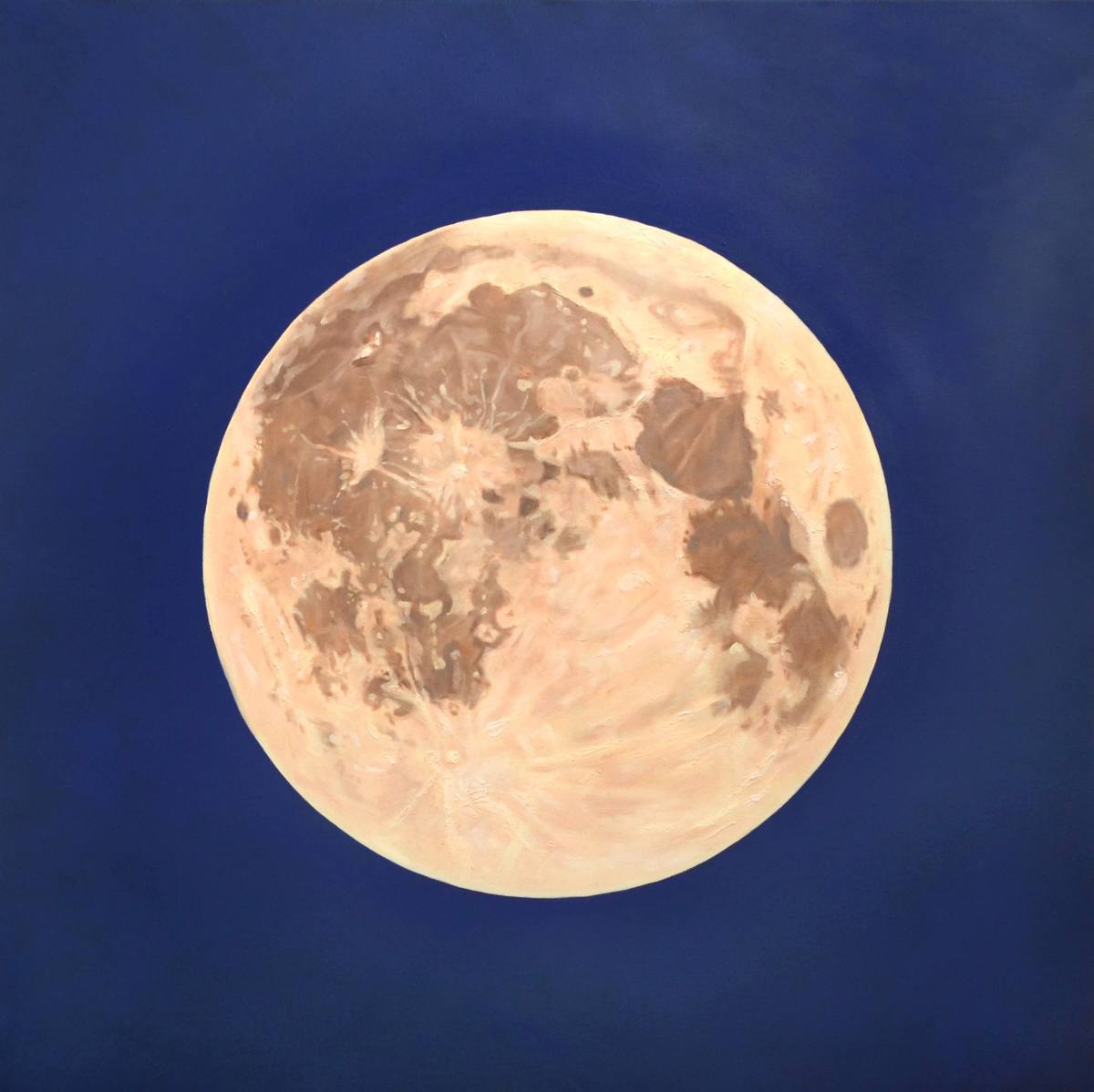 Harvest Moon (Painted with lunar surface material) by Mark Castle | Buy ...