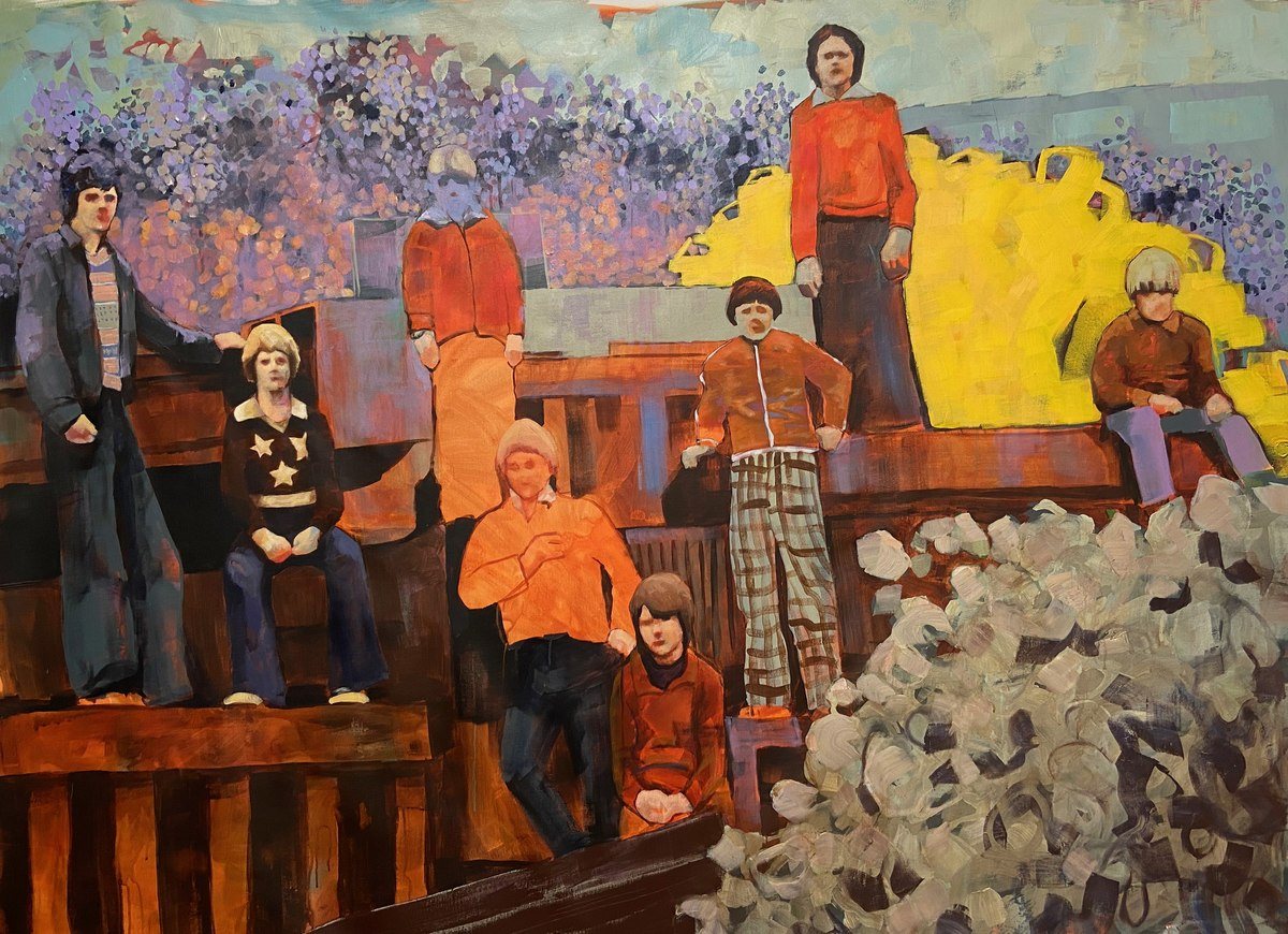 Boys on the Pyre by Amy Dury | Buy Art Online | Rise Art