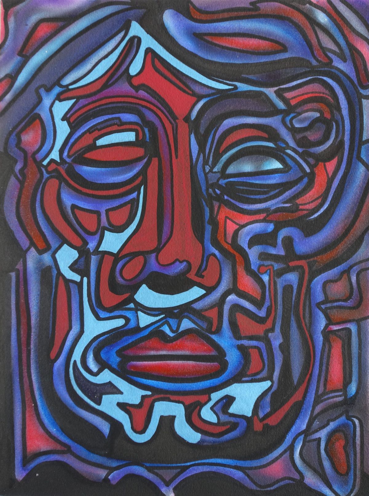 The man with the red face by Dôle | Buy Art Online | Rise Art