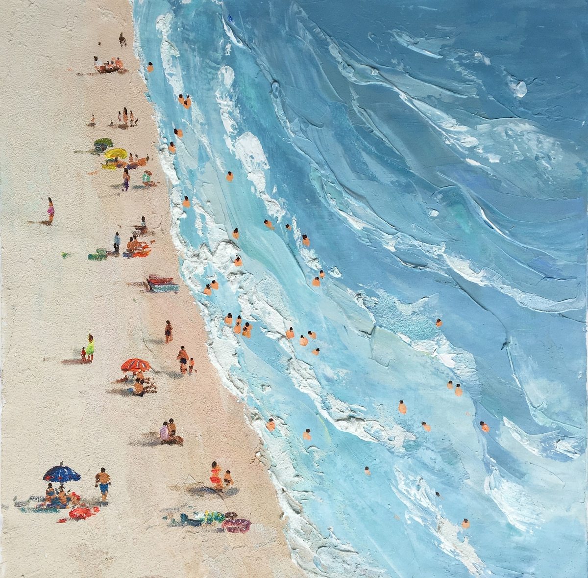 Vacation on the beach e121 by Jingshen You | Buy Art Online | Rise Art