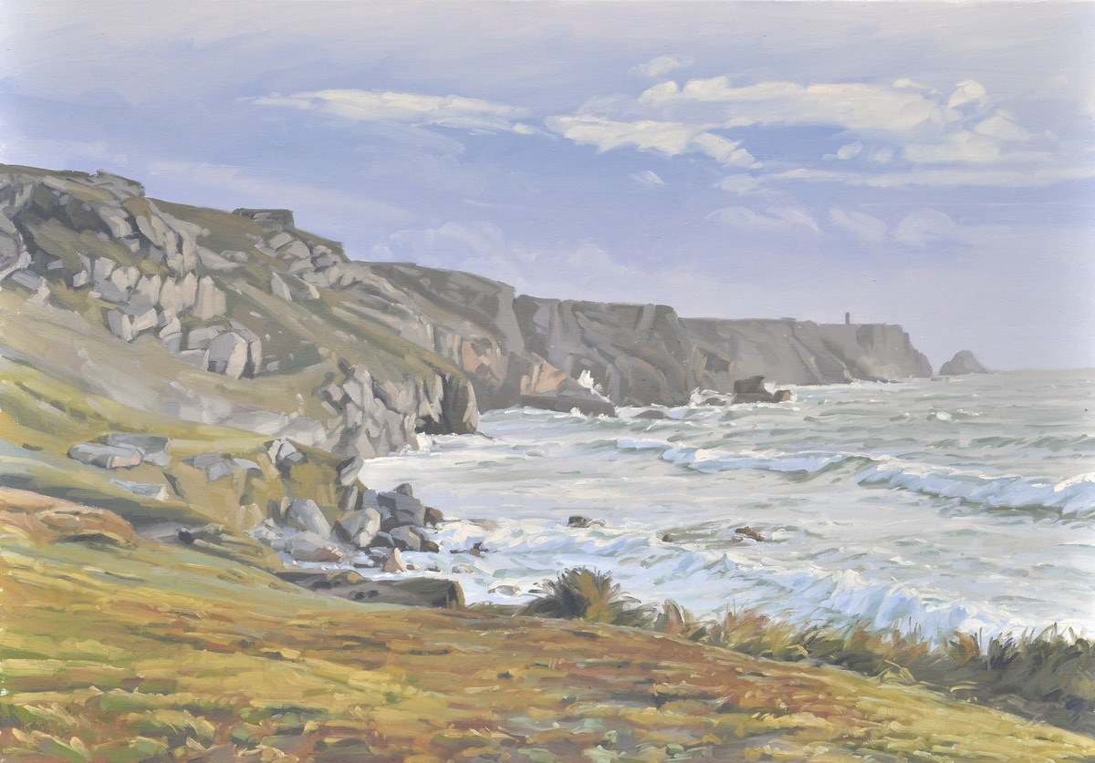 Pen Hat beach, evening light by Anne Baudequin | Buy Art Online | Rise Art