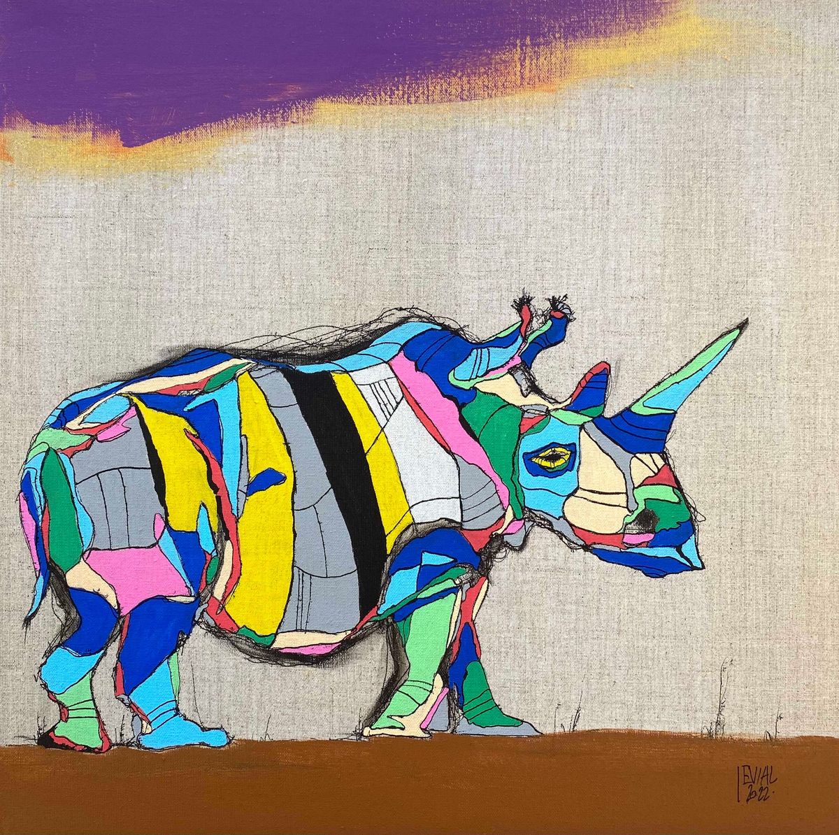 RHINOCEROS by EVIAL | Buy Art Online | Rise Art