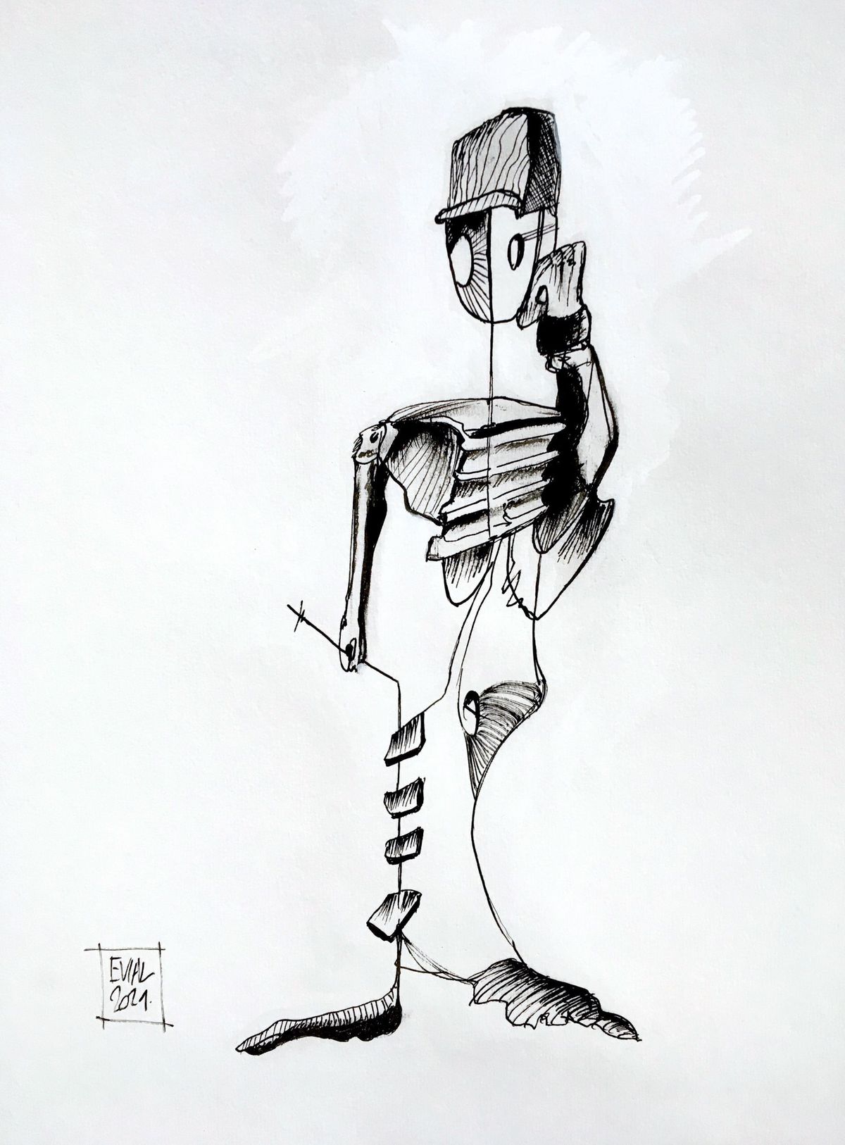 Le penseur (03) by EVIAL | Buy Art Online | Rise Art