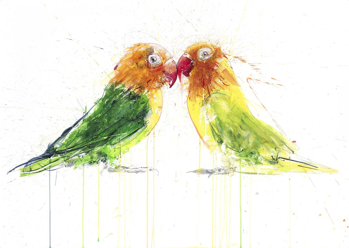 Love Birds (Pair) par Dave White | Acheter de l'art en ligne | Rise Art