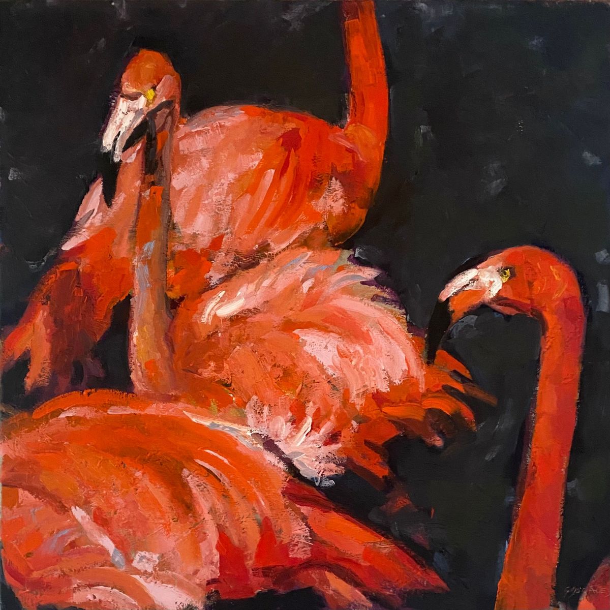 Les Flamants roses par Géraldine Morales | Acheter de l'art en ligne ...