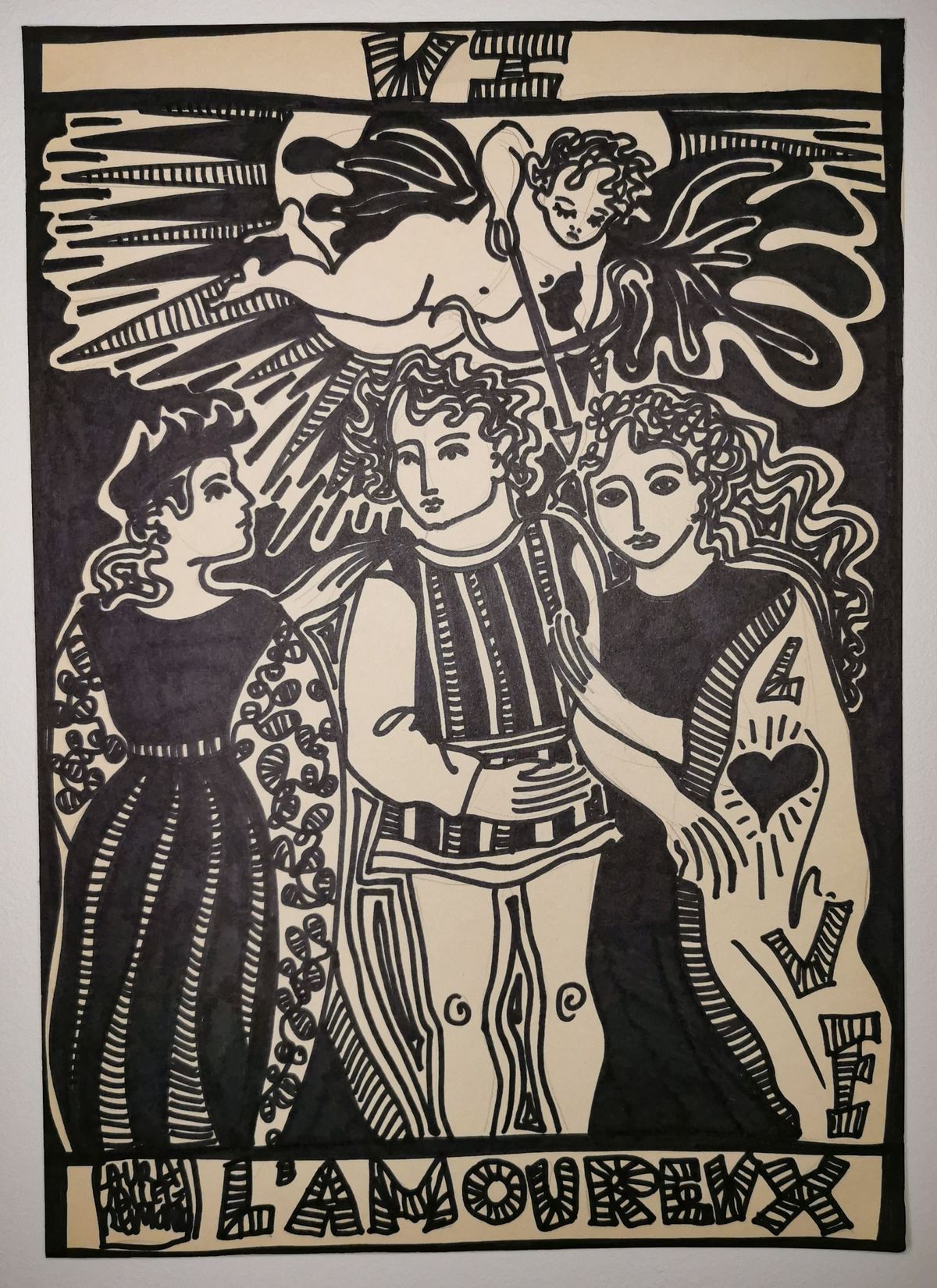 Tarot "l'amoureux" par Laura Vallée Remond | Acheter de l'art en ligne ...
