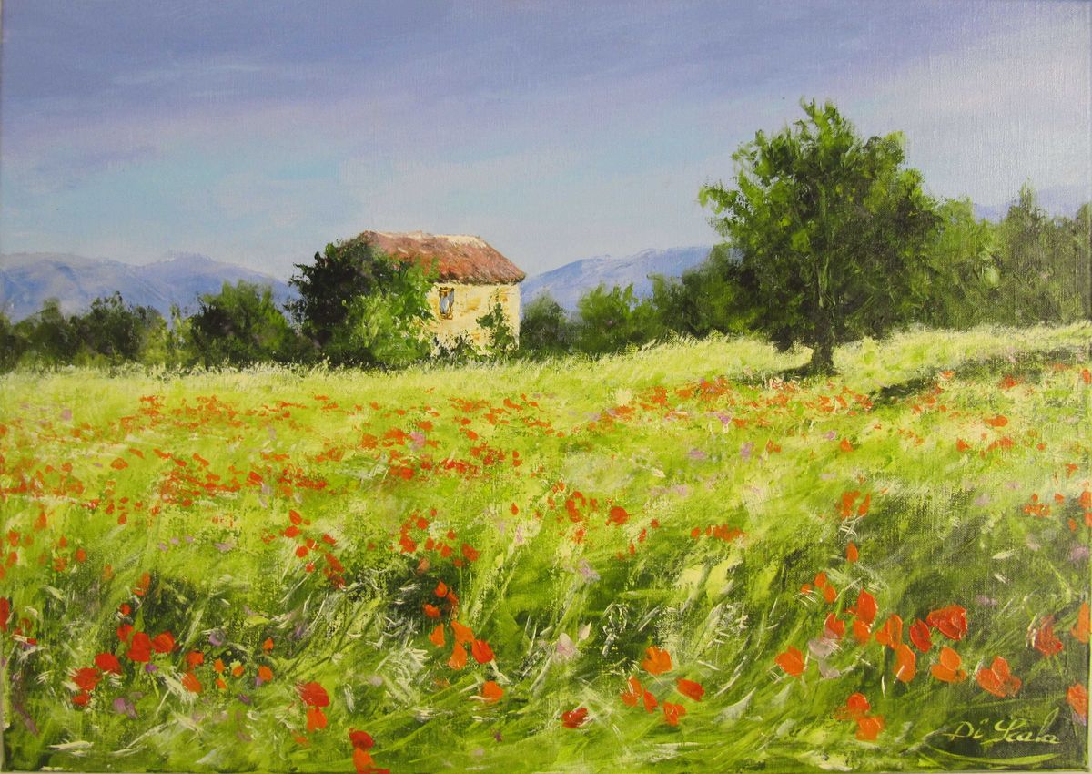 là où le ciel est toujours bleu by Brigitte Di Scala | Buy Art Online ...