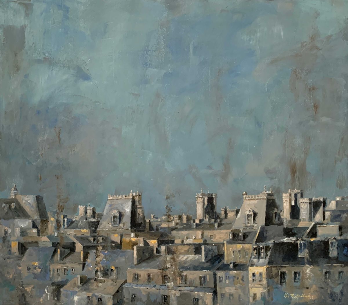 Sur les toits par Elie Rizkallah | Acheter de l'art en ligne | Rise Art