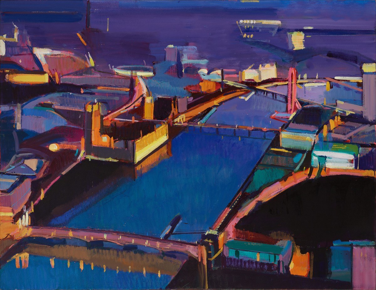 Thames at Dusk by Daniel Preece | Buy Art Online | Rise Art