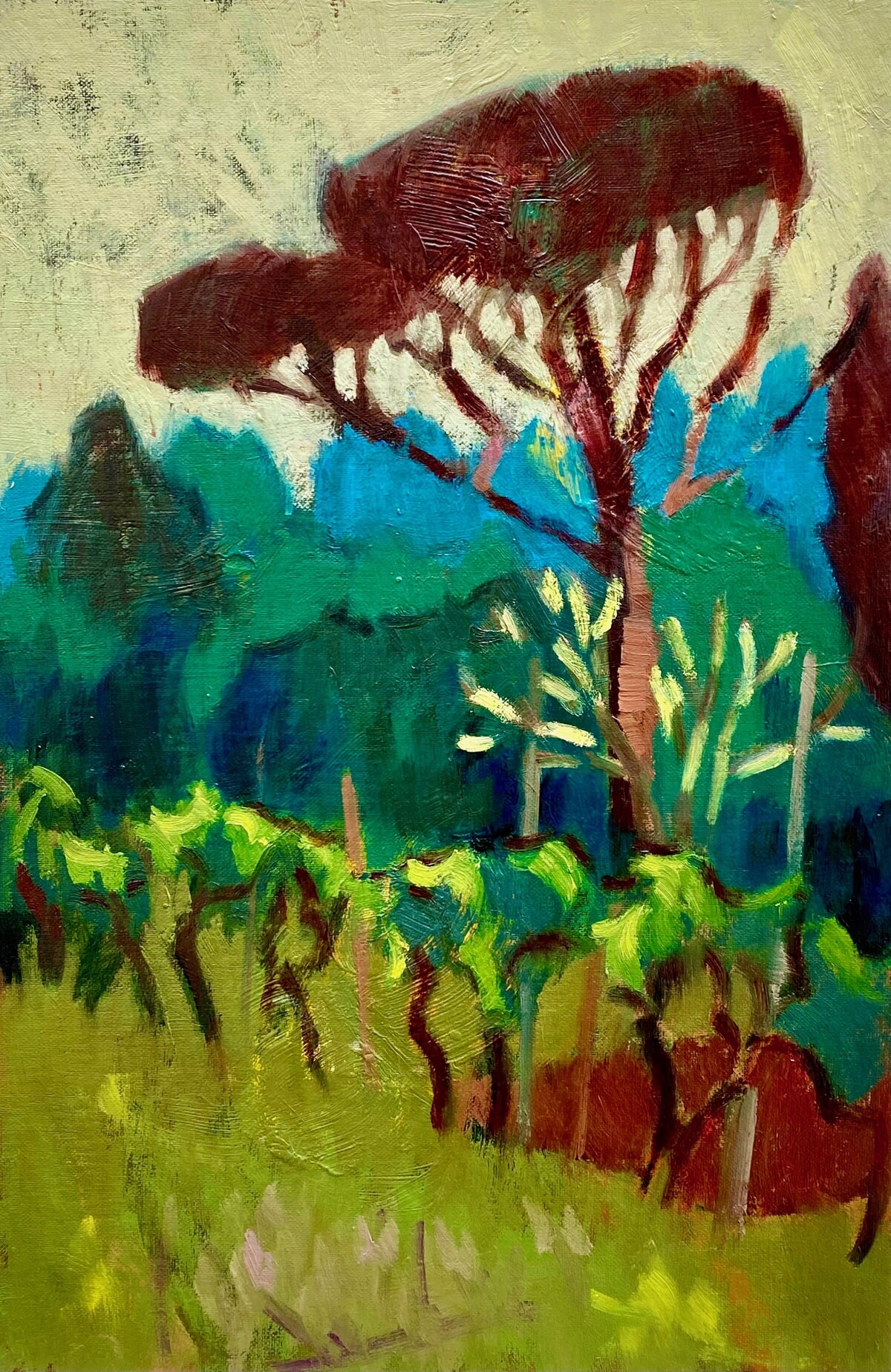 Le jardin par temps gris von Barbara Petit Lisy | Kunst online kaufen ...