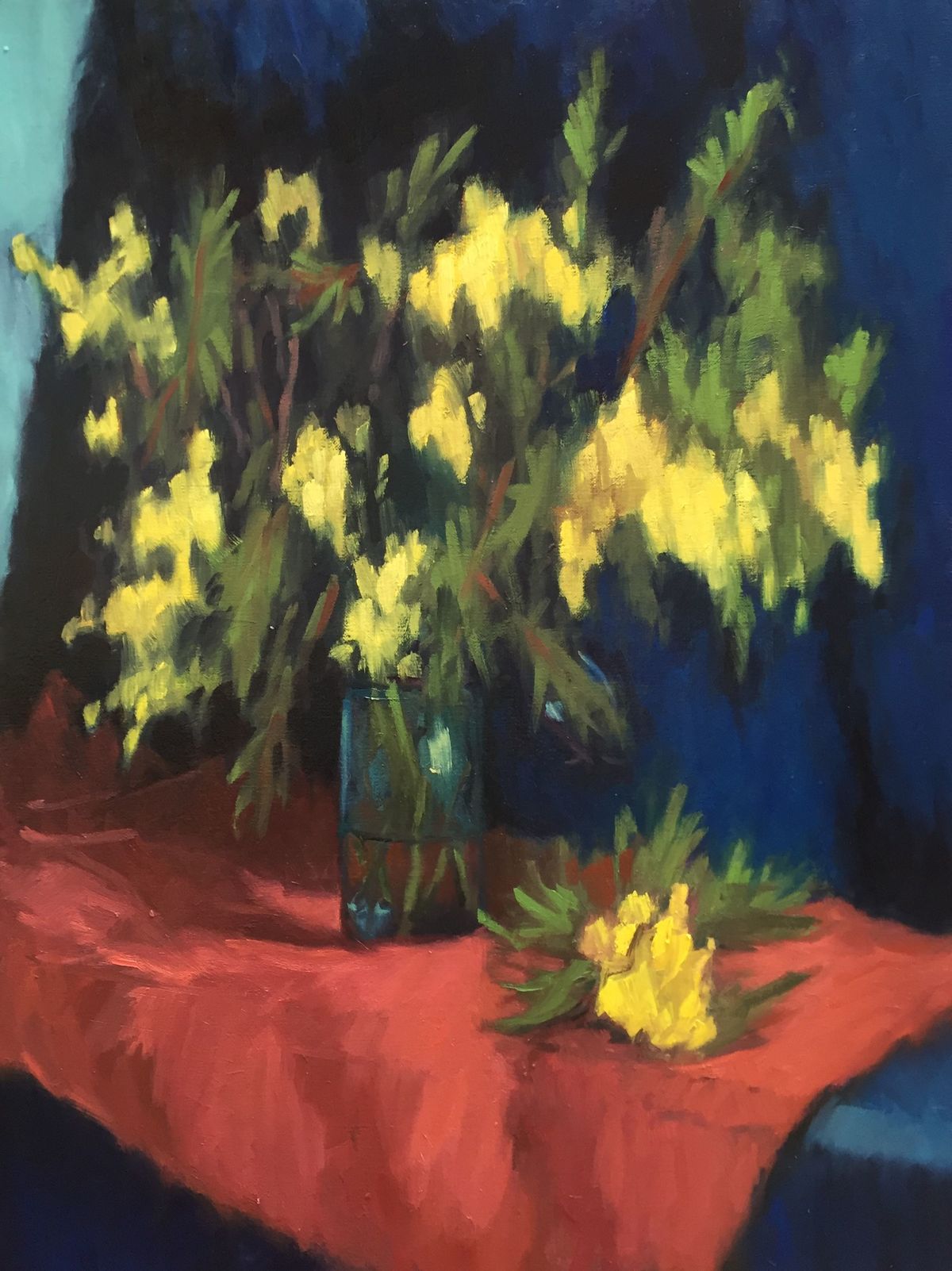 Mimosa au drap bleu by Barbara Petit Lisy | Buy Art Online | Rise Art