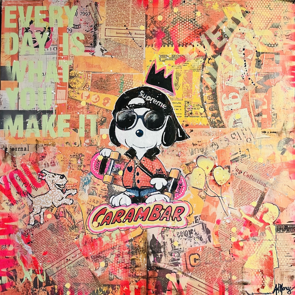 Snoopy love life ! by ART'MONY | Buy Art Online | Rise Art