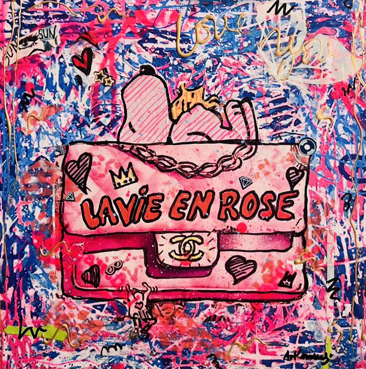 Pink luxe life par ART'MONY | Acheter de l'art en ligne | Rise Art