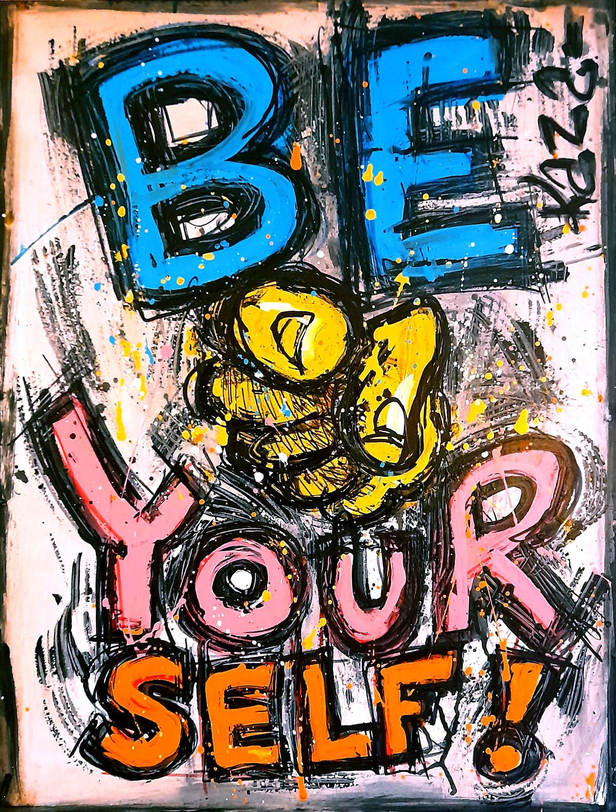 Be yourself par KAZA | Acheter de l'art en ligne | Rise Art